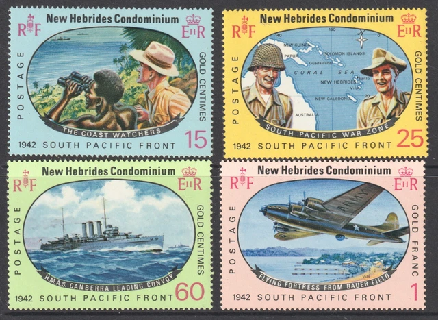 NEW HEBRIDES 1967 25th ANNIVERSARY OF THE PACIFIC WAR EUR 3,68 ...