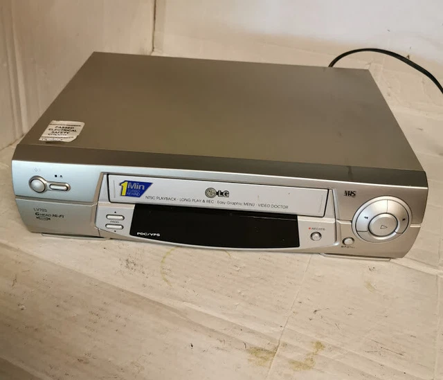 LG LV703 VCR/VHS Video Cassette Player Recorder - NTSC Playback ...