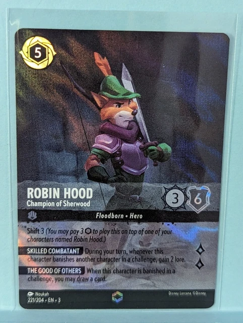 DISNEY LORCANA INTO the Inklands Robin Hood Champion of Sherwood Enchanted $249.99 - PicClick CA
