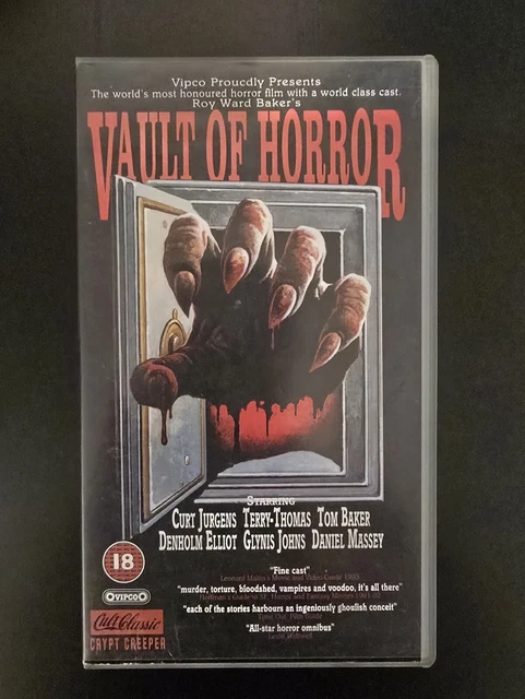 VAULT OF HORROR VHS Amicus films Tom Baker Vipco VHS Roy Ward Baker ...