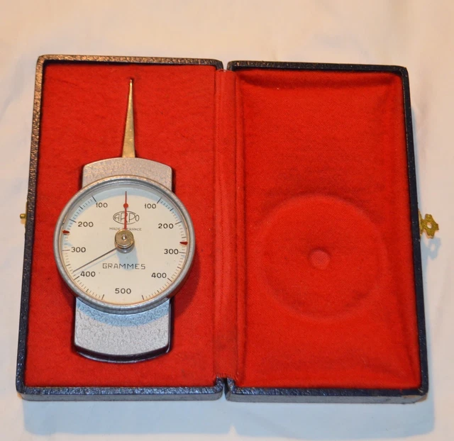 VINTAGE SCHERR TUMICO ARPO Dynamometer Tension Gauge 500g w/Case Made ...