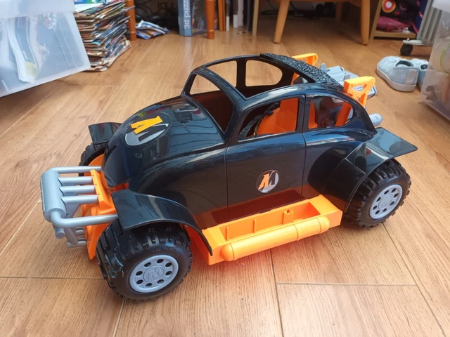 ACTION MAN SUPER Turbo VW Beetle Car Hasbro 2000 Black & Orange £16.00 ...