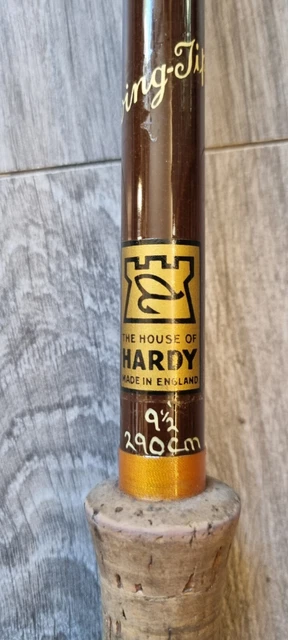 HARDY SWING TIP 9' 6" two piece hollow glass vintage fishing rod £95.00 ...