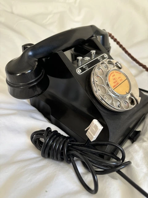 ORIGINAL BRITISH 1950'S GPO Bakelite Telephone, Black 328 L. Working ...