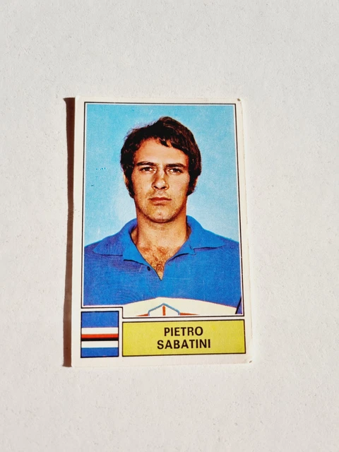 FIGURINE PIERO SABATINI Sampdoria Calciatori 1971-1972 Panini Bisvalida ...