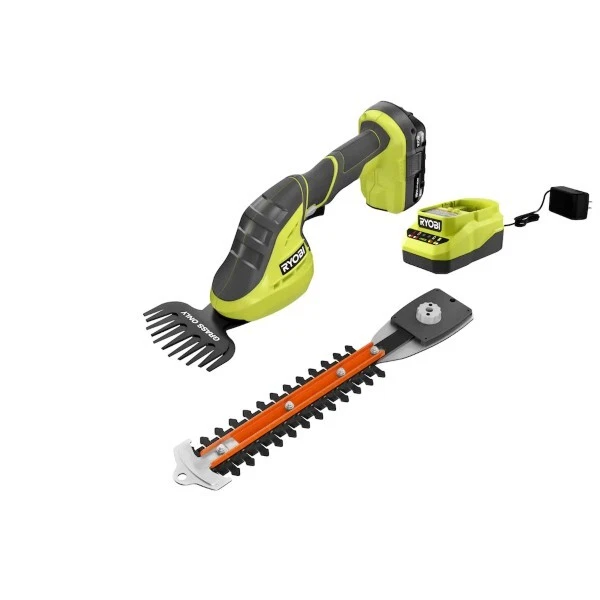 RYOBI CANADA 18V Cordless Battery Grass Shear and Shrubber Trimmer Kit ...