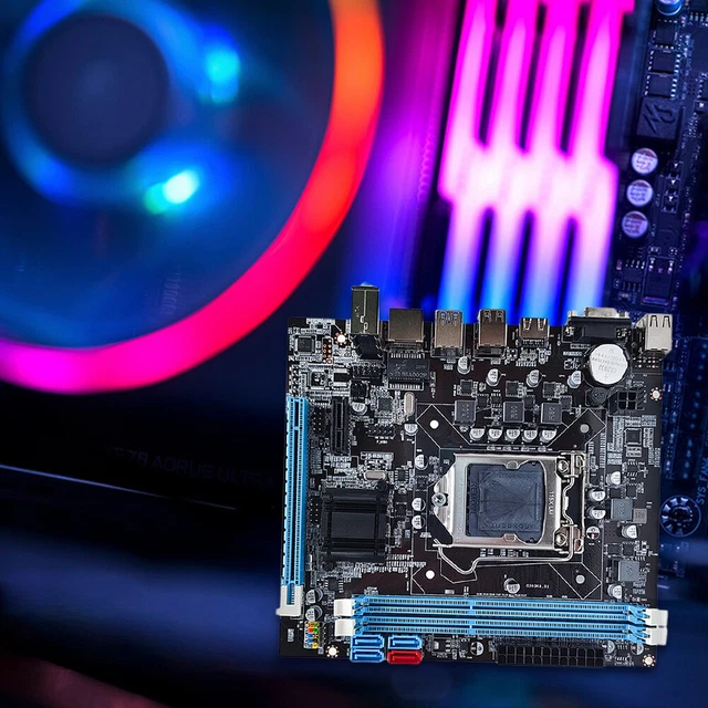 B75 PC MAIN Board PCI Express X16 X1 Slot 16GB Micro-ATX Desktops ...