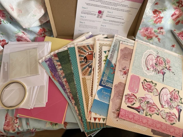 CREATE & CRAFT Get The Nation Crafting His Hers Card Making Kit Toppers ...