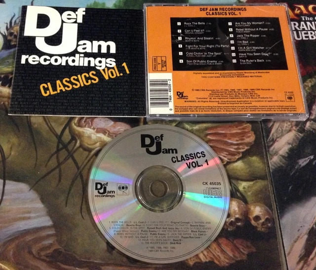 DEF JAM RECORDINGS VOL.1 1989 CD LL Cool J Beastie Boys Public Enemy ...
