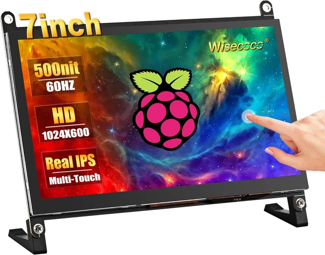 7 INCH TOUCHSCREEN Monitor HDMI IPS 1024 X 600 Mini LCD Display for ...