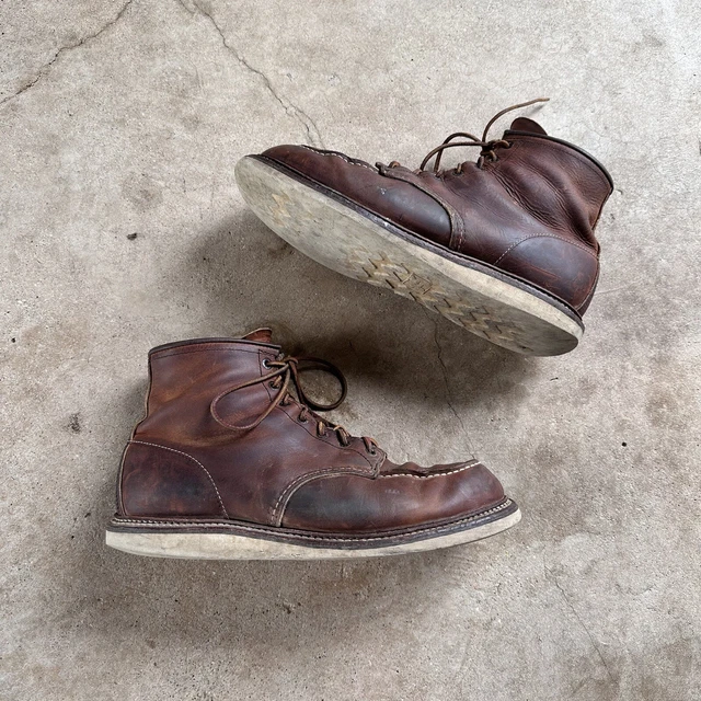 RED WING HERITAGE 1907 Men's 13 D Classic Moc Toe Copper Yuma Leather ...