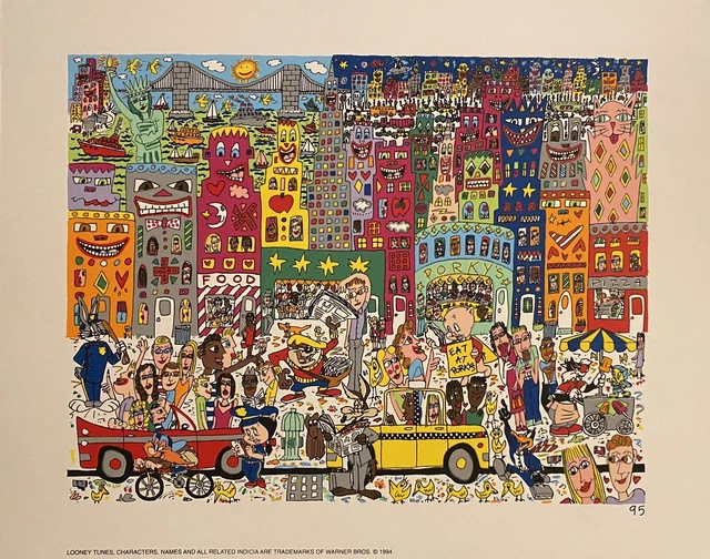 JAMES RIZZI: ORIGINAL Druck EAT AT PORKEY‘S, Warner Brothers, 1995, Top ...