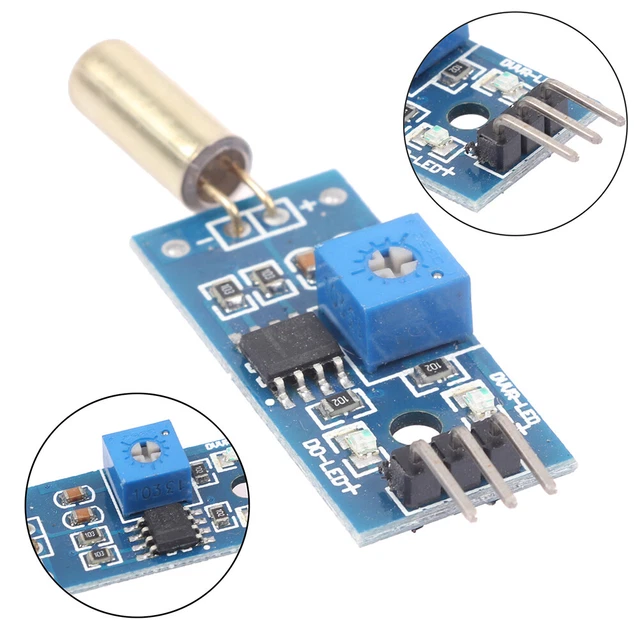 1PC GOLD SW-520D Angle Sensor Module Ball Switch Tilt Sensor Module $1. ...