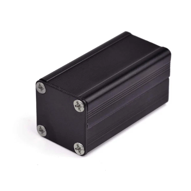 CUBOID ALUMINUM EXTRUSION box black Electronic Project Enclosure ...