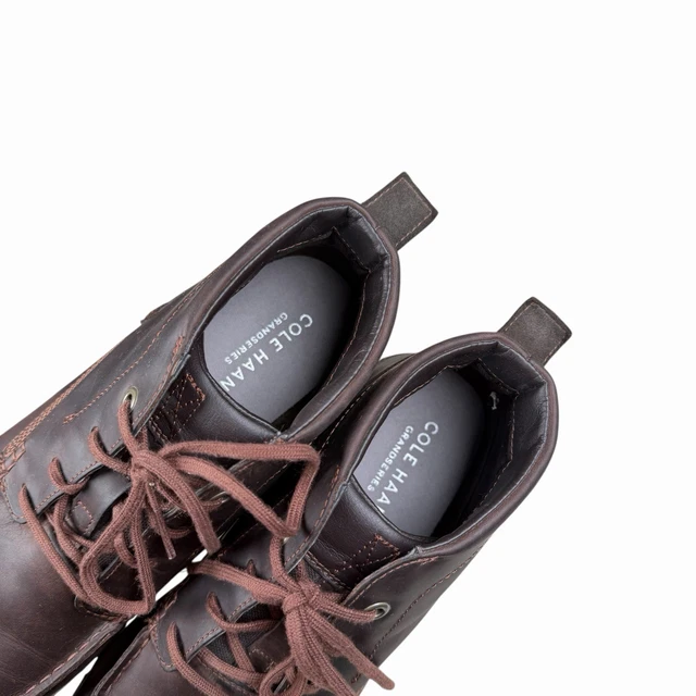 TIMBERLAND GRANTLY CHUKKA Boots Men's 13 Shoes Brown Leather Ankle Mid ...