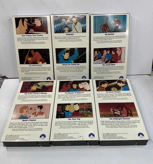 STAR TREK THE Animated Series Gene Roddenberry's Complete Full Set VHS ...