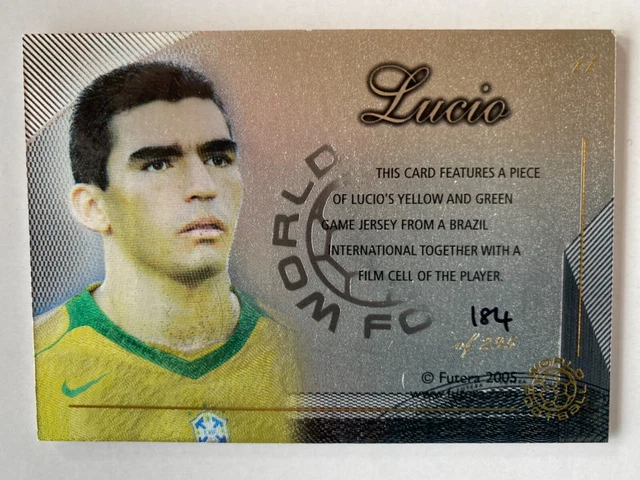 LUCIO ~ BRAZIL & Bayern Munich ~ Futera World Football 2005, 243/295 ...