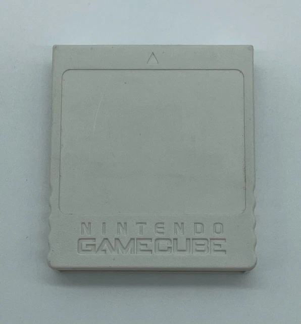 OFFICIAL NINTENDO GAMECUBE Memory Card OEM DOL-020 Authentic 1019 Block ...