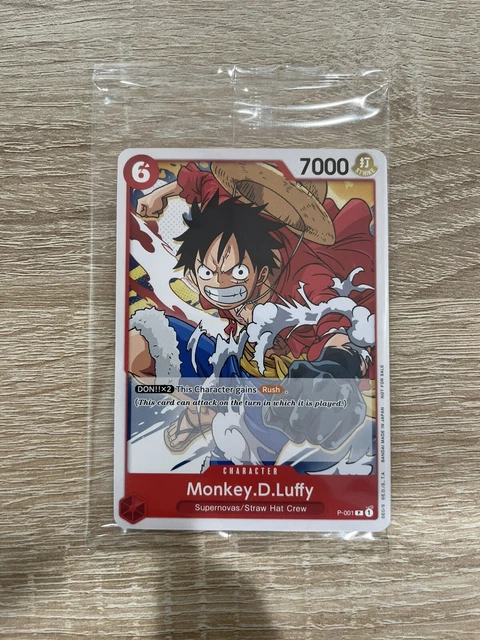 MONKEY D. LUFFY One Piece Card Game Super Pre Release Promo P-001 Sealed EUR 79,99 - PicClick IT