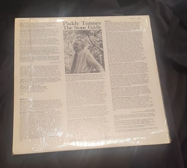 PADDY TUNNEY-THE STONE Fiddle/Traditional Songs Of Ireland-LP. 1982. US ...