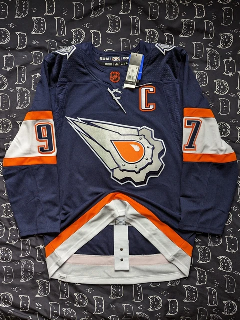 AUTHENTIC CONNOR MCDAVID Edmonton Oilers Adidas Reverse Retro 2.0 ...