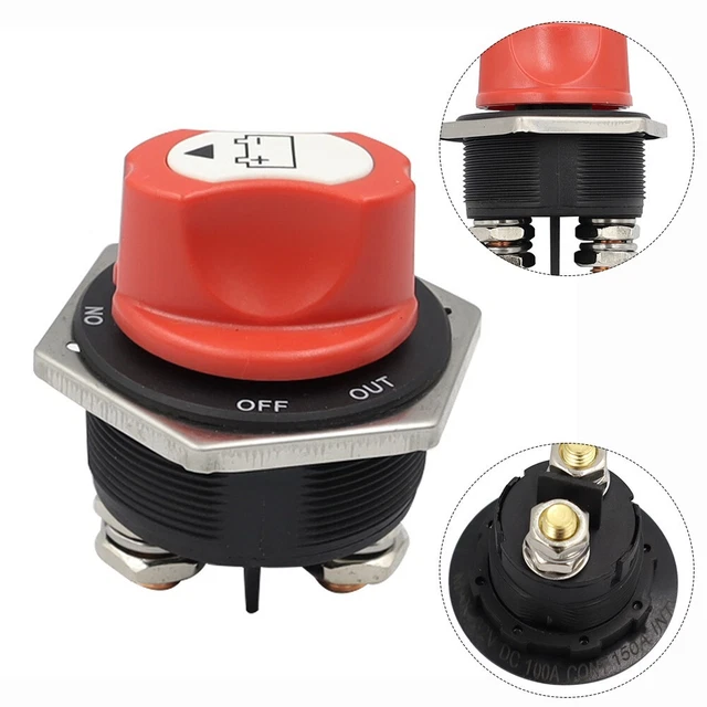 WATERPROOF BATTERY ISOLATOR Selector Switch for Caravan and Motorcycle ...