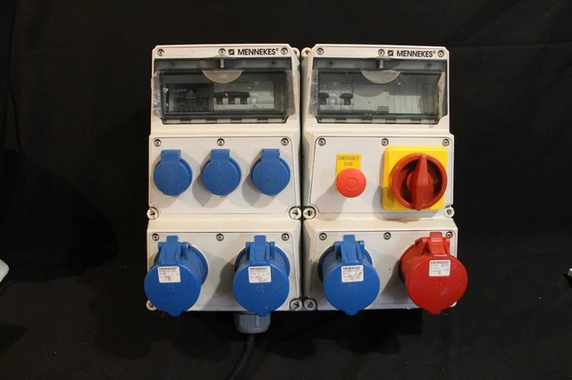 COFFRET DISJONCTEUR ÉLECTRIQUE amaxx mennekes ip44 chantier EUR 350,00 ...