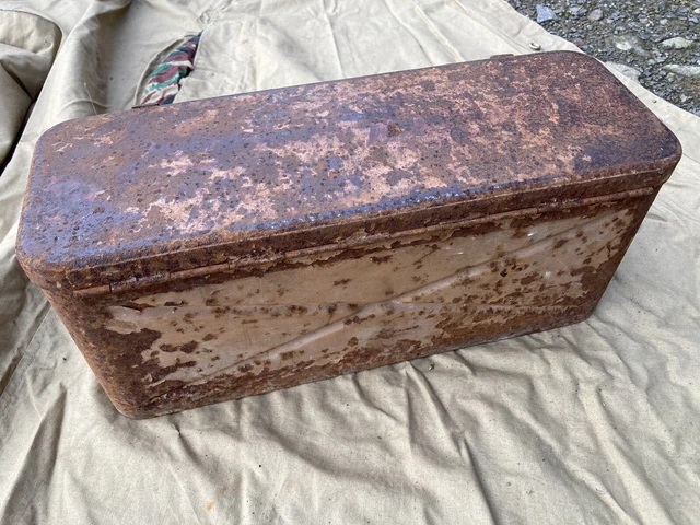 1944 GERMAN CASE WW2 Camouflaged Normandy Sand Militaria Artillery ...