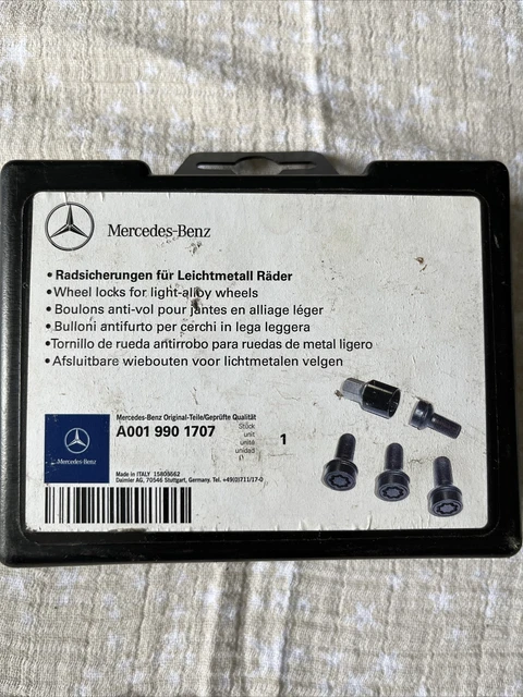 MERCEDES-BENZ WHEEL LOCKS A001 990 1707 - Used £20.00 - PicClick UK