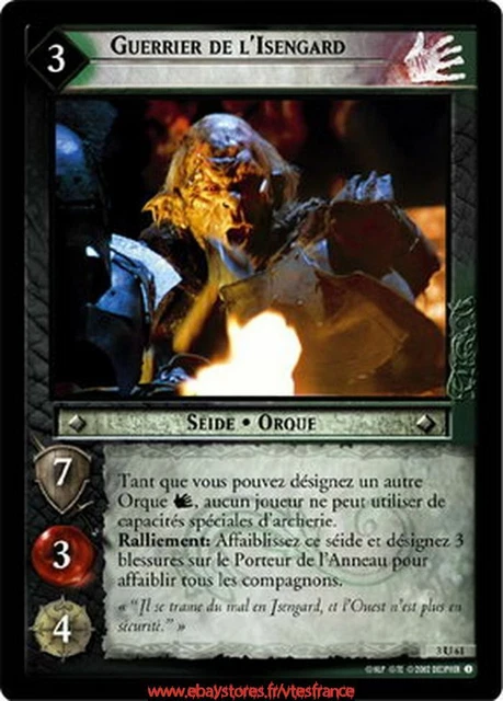 GUERRIER DE L'ISENGARD 3U61 [Realms of the Elf Lords] LOTR CCG FR EUR 5 ...