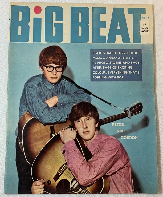 1964 BIG BEAT #7~Peter+Gordon,Beatles,Rolling Stones,Hollies,Dusty ...