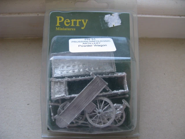 PERRY MINIATURES NAPOLEONIC Prussian An Artillery Powder Wagon ref PN31 ...