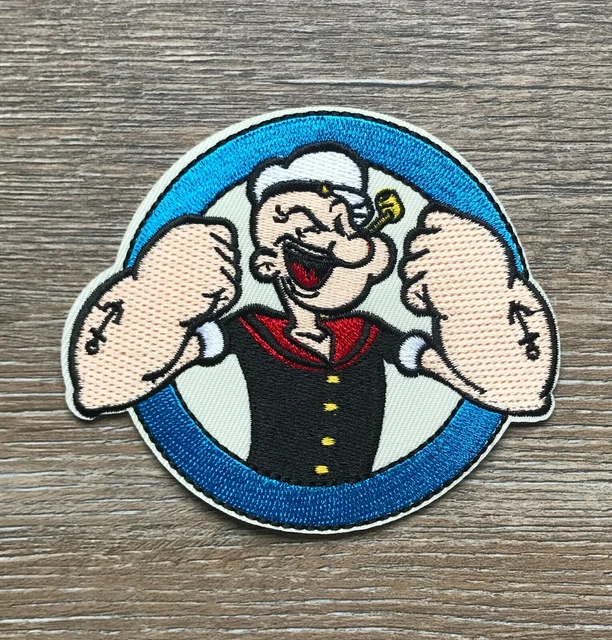 POPEYE PATCH AUFNÄHER Bügelbild Applikation Comic Serie Marine Kult ...