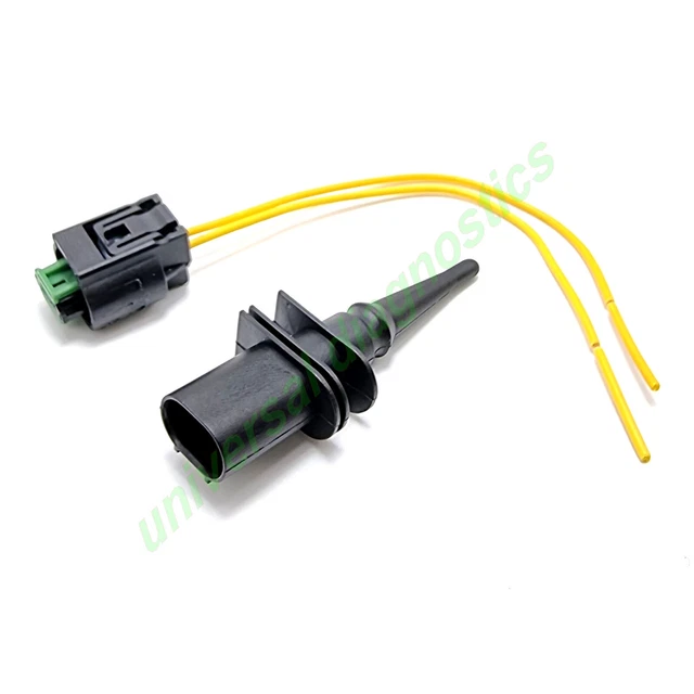 EXTERNAL AIR AMBIENT Temperature Temp Sensor With Connector Fits Bmw ...