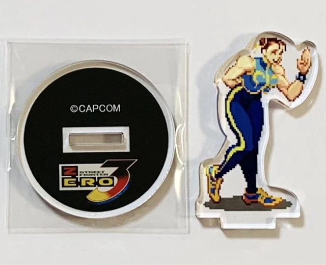 STREET FIGHTER ZERO3 Chun-Li Pixel Art support acrylique zéro 3 EUR 66 ...