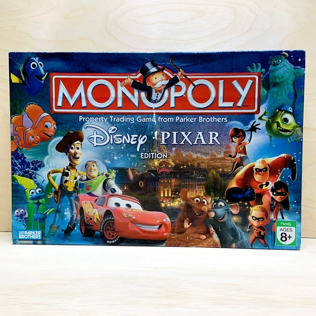 DISNEY PIXAR MONOPOLY Board Game - Complete £14.99 - PicClick UK