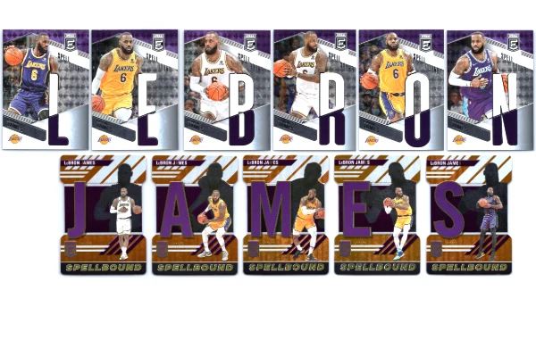 2022-23 + 2023-24 Panini Donruss Elite Spellbound LeBron James Letters ...