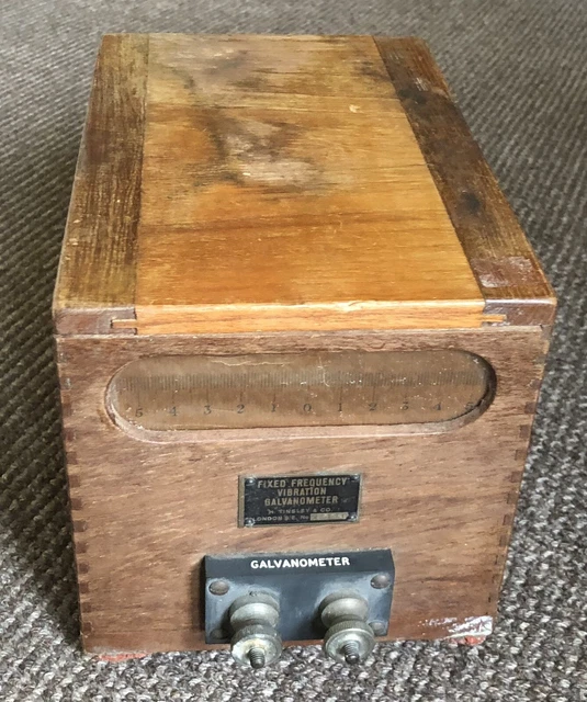 VINTAGE FIXED FREQUENCY Vibration Galvanometer, H Tinsley & Co - London ...