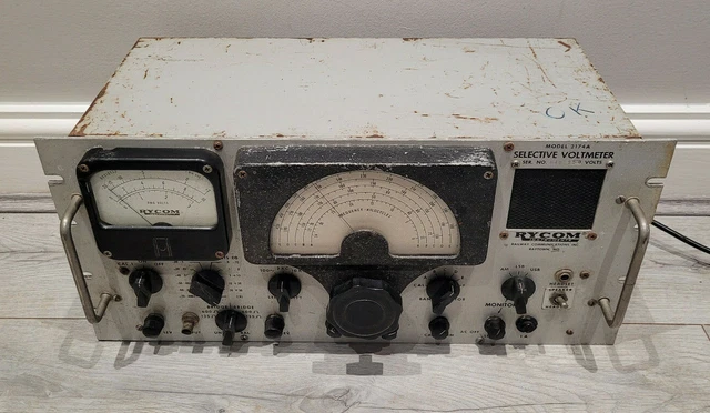 VINTAGE RYCOM RAILWAY Communications Inc Selective Voltmeter Model ...