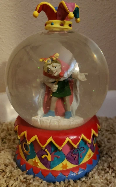 DISNEY HUNCHBACK OF Notre Dame Quasimodo Jester Snowglobe - Super Rare ...