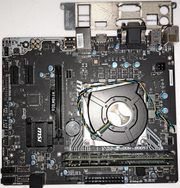 SCHEDA MADRE MSI MS-7994 H110M ECO con CPU Intel Socket 1151 Core I3 e ...