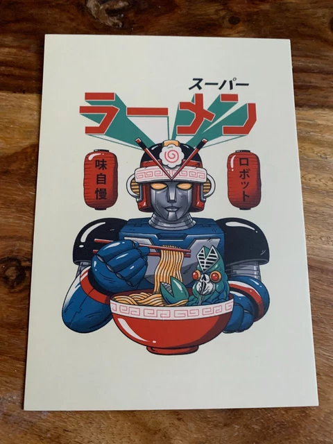 CARTE POSTALE 15X10 Super Ramen Bot Vincent Trinidad Kaiju Dragun ...