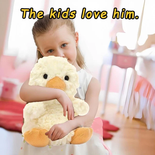 DUCK TEDDY, YELLOW Duck Plush, Aurora Palm Pals,Teddy Soft Stuffed ...