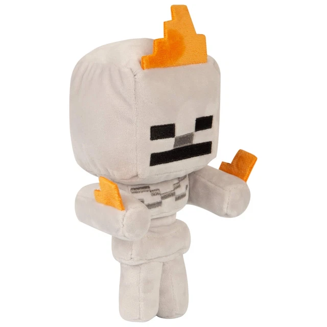 MINECRAFT HAPPY EXPLORER Skeleton On Fire Collectible Plush Toy **LAST ...