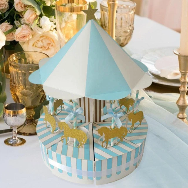 ROMANTIC CAROUSEL CANDY Box Wedding Birthday Party Guest Gift Decor ...