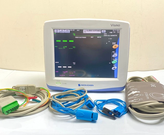 NIHON KOHDEN VISMO *Écran Tactile* Moniteur Patient Co2 + Ecg Spo2 Neuf Dans Sa Boîte Fils EUR ...