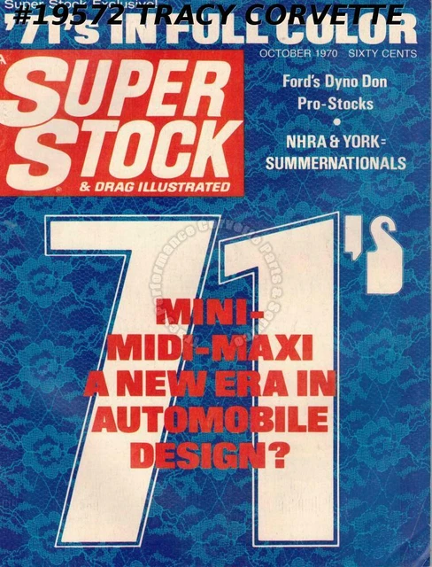 OCTOBRE 1970 SUPER Stock & Drag Illustrated Ford Dyno Don Pro Stocks ...