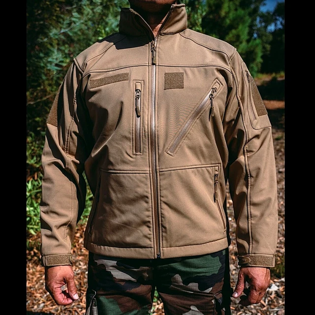 VESTE SOFTSHELL COYOTE Tactical Mil-Tec (Légion Etrangère & Armées) EUR ...