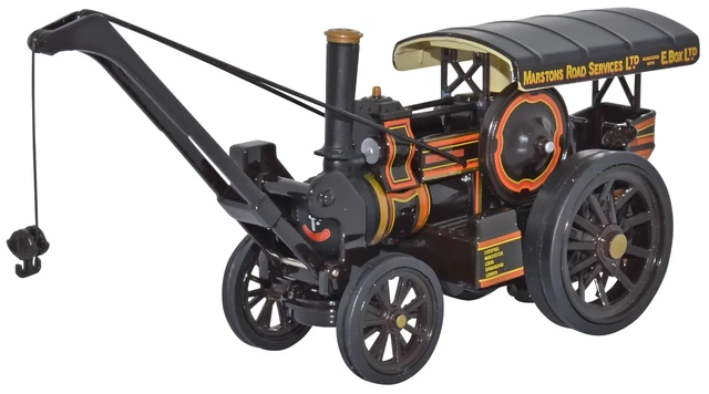 OXFORD 1/76 FOWLER B6 Steam Traction Engine Crane Duke Of York Marstons ...