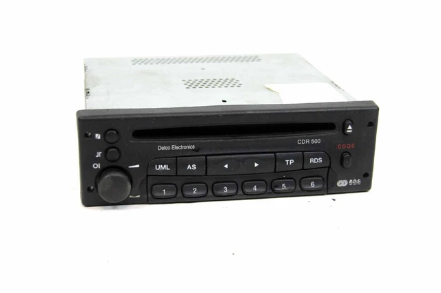 AUTORADIO CDR 500 Delco original Opel CD GM 09136107 2F4 Radio schwarz ...